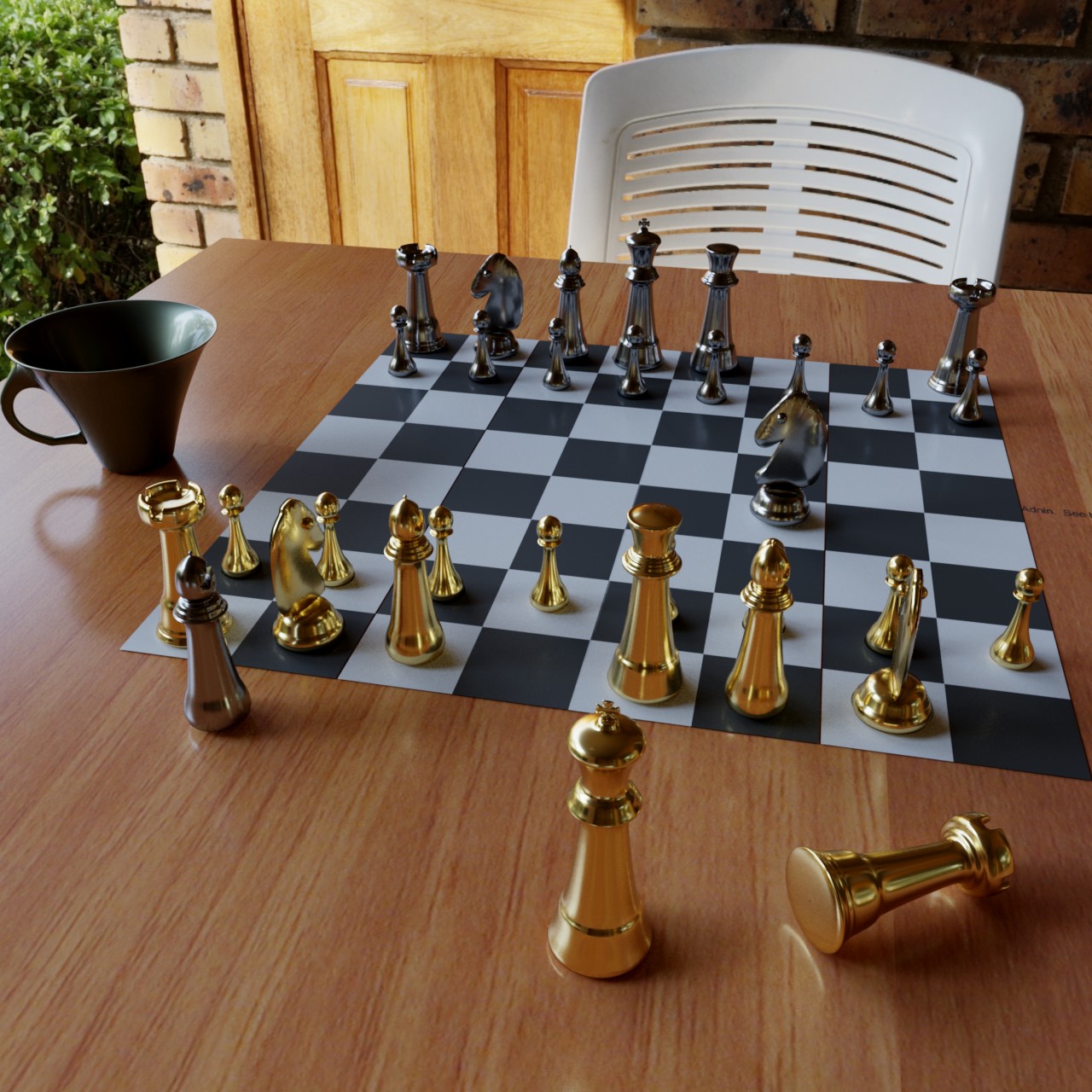 Metallic Chess | Rendering the Matrix